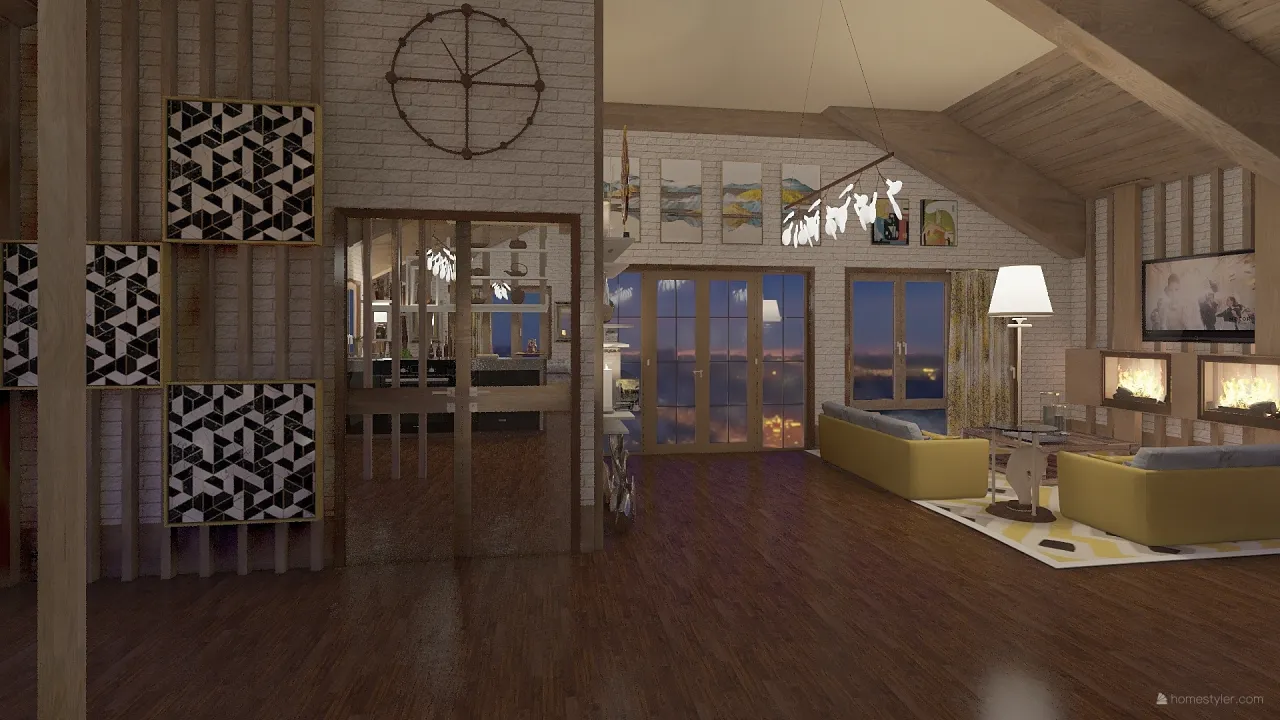 mansarda open space created by sandro valeri on Homestyler