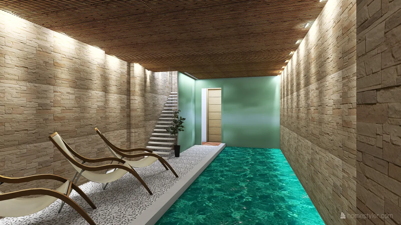 London SPA - basement created by Chiara Veneri on Homestyler